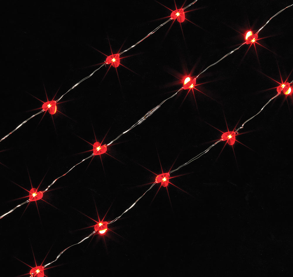 LED Acrylic Heart Battery Operated Party String Lights - 40 in. Red LED Acrylic Heart Battery Operated Party String Lights - 40 in. Red
