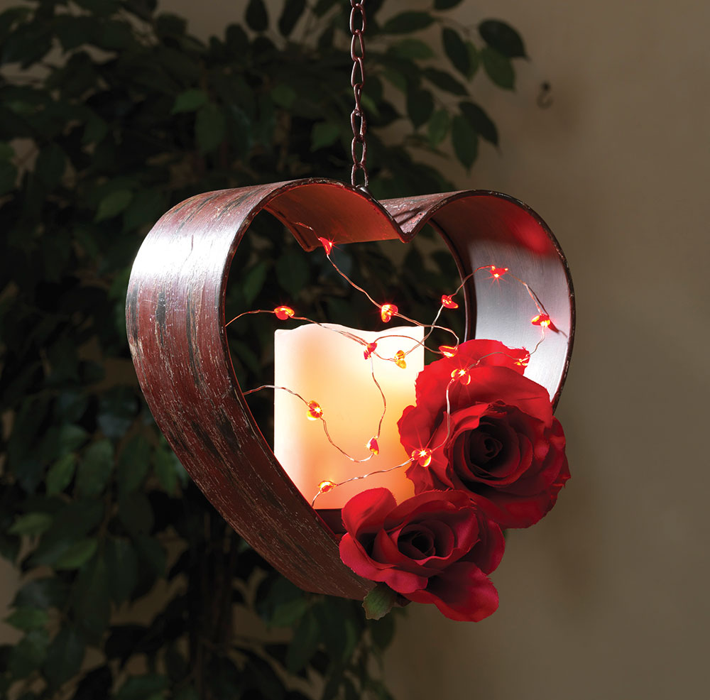 LED Acrylic Heart Battery Operated Party String Lights - 40 in. Red LED Acrylic Heart Battery Operated Party String Lights - 40 in. Red
