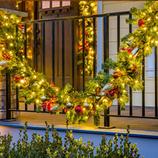 Lighted Trees, Wreaths, Branches & Garlands