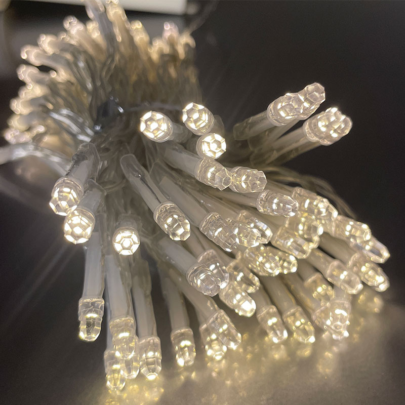 LED Battery Operated Multi-Function String Lights - Clear Wire - Warm ...