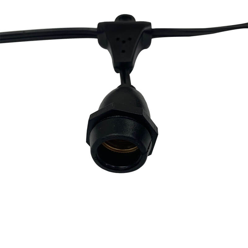Commercial Grade Black Light Strand - Black / E12 Suspended Sockets