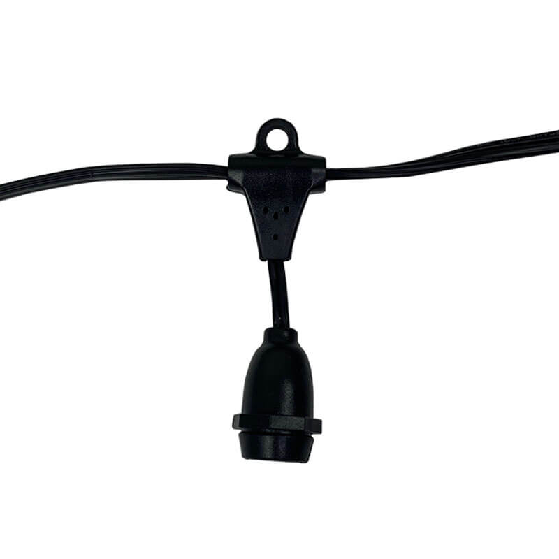Commercial Grade Black Light Strand - Black / E12 Suspended Sockets