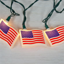Patriotic Holiday Novelty String Lights