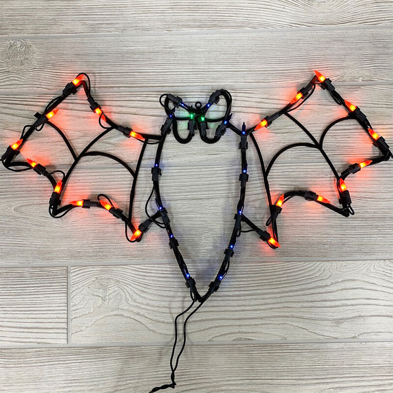 Lighted Bat Halloween Decoration