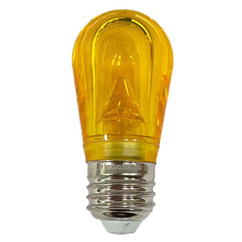 Yellow LED S14 Smooth Light Bulb