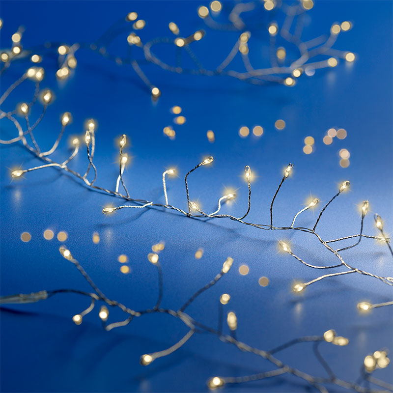 Doorway Lights Multi-Function Micro LED Silver Wire - Warm White