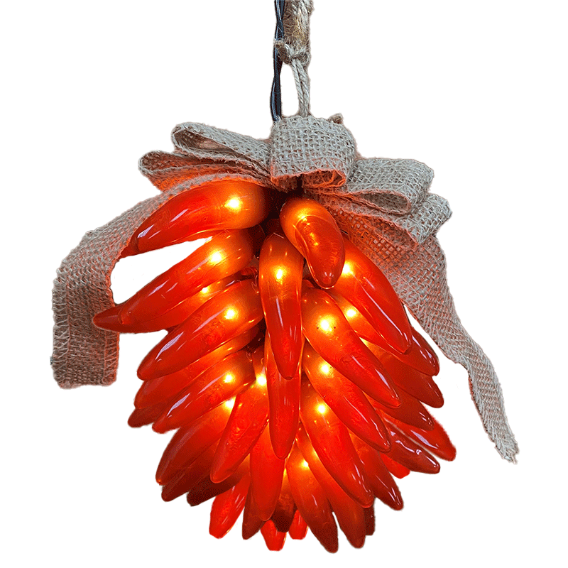 35 Light Burnt Orange Chili Pepper Ristra